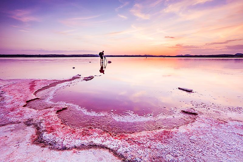 Laguna Rosa de Torrevieja, un espectáculo visual